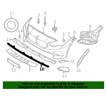 51118077610 - 2020-2024 BMW Impact Strip (51-11-8-077-610) | BMW of ...