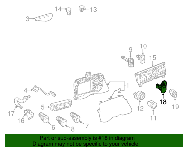2019-2020 Nissan Leaf Power Outlet 25331-5NA0A | QuirkParts
