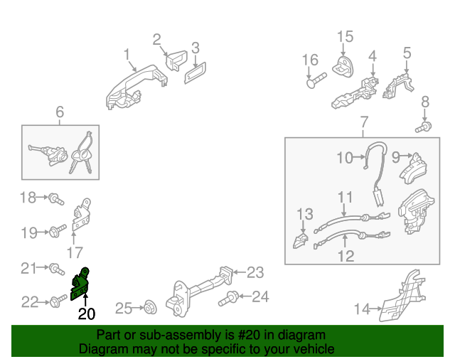 2010-2019 Kia Upper Hinge 79310-2K000 | OEM Parts Online