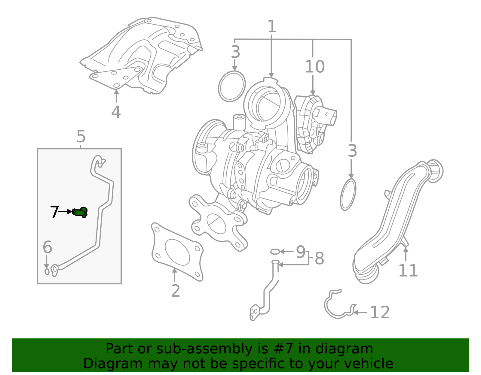 04E-145-807-E - Oil Inlet Tube Clamp 2022-2025 Volkswagen | Volkswagen ...
