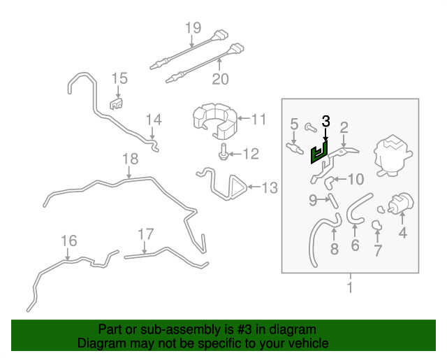 8D0-201-827-C - Leak Detect Pump Plate 1998-2015 Audi | Audi OEM Parts