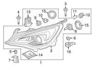 2016-2019 Buick Cascada Driver Side Headlamp Assembly 39059578 GM ...