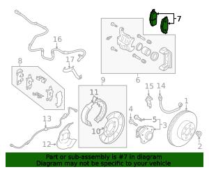 2018-2021 Nissan Brake Pads Rear D4060-4CA0C | Temecula Nissan Parts