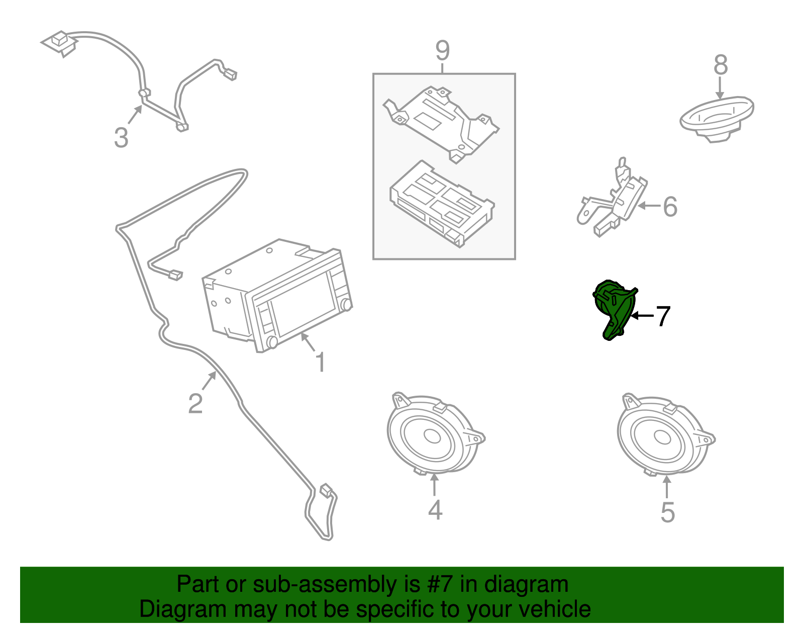 281G1-3RA0A - Tweeter 2013-2018 Nissan Sentra | Nissan Parts ...