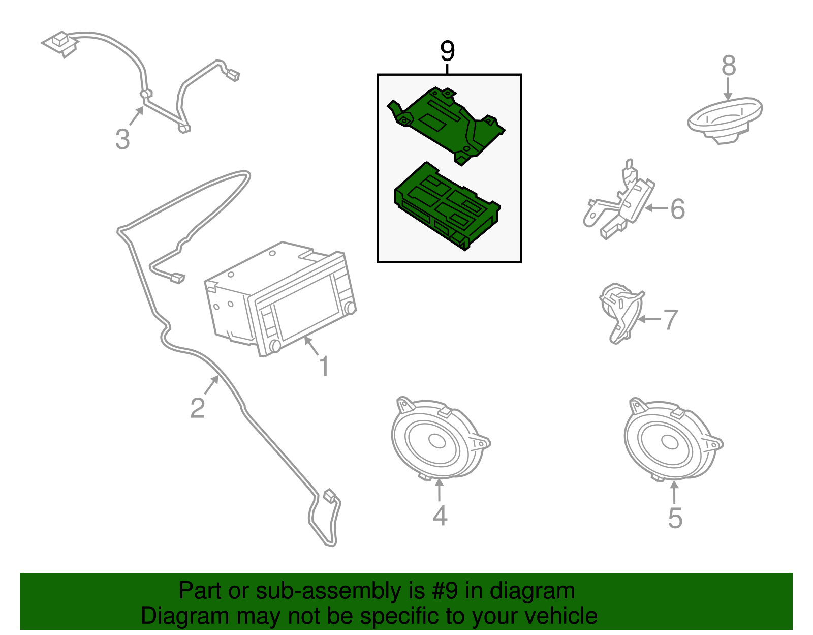 28060-3SG0B - Amplifier 2013-2018 Nissan Sentra | Nissan Parts ...