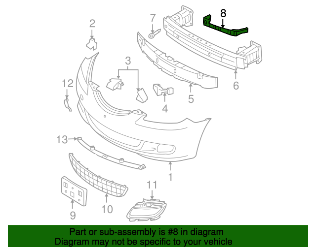 2004-2009 Mazda 3 OEM NEW 2004-2009 Mazda 3 Sedan Driver Sd Bumper ...