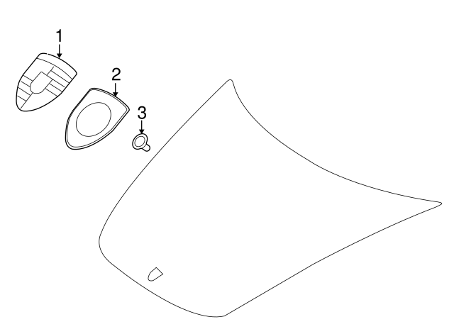 2005-2023 Porsche Emblem Nut WHT-004-974 | Porsche Marin
