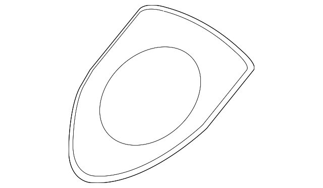 2012-2024 Porsche Hood Emblem Gasket 9P1-853-611 | Sunset Porsche Parts