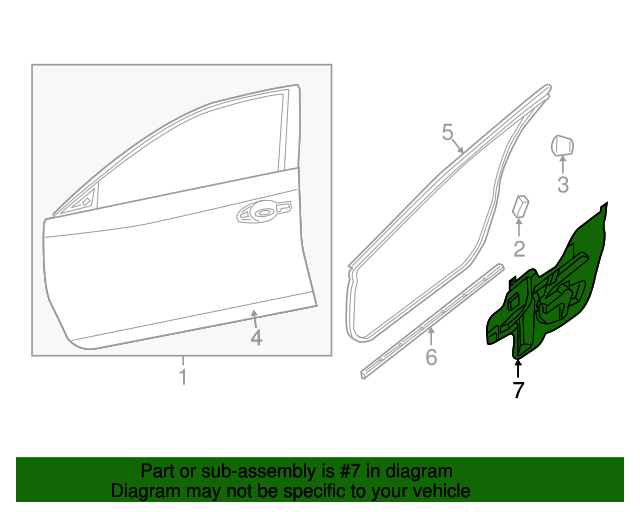 2013-2018 Nissan Altima Water Shield 80860-3TA1A | Nissan Parts Plus