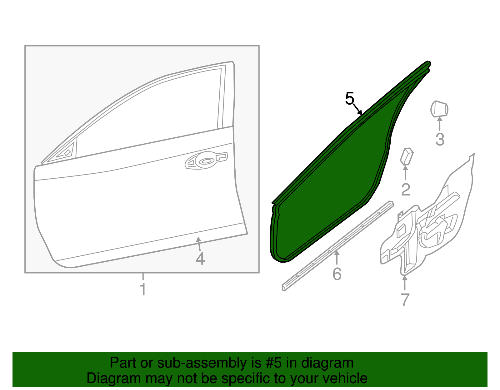 2013-2018 Nissan Altima Surround Weather-Strip 80830-9HS0B | OEM Parts ...