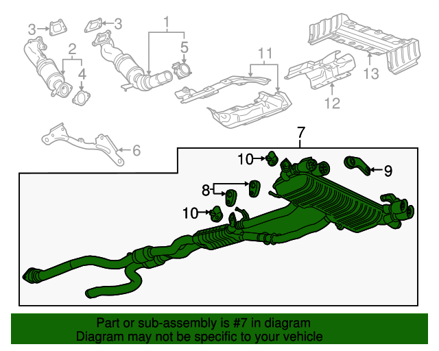 2016-2017 Chevrolet Camaro Exhaust Muffler Assembly with 3-Way ...