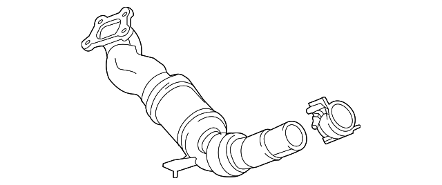 23463694 - Passenger Side 3-Way Catalytic Converter with Pipe, Flange ...