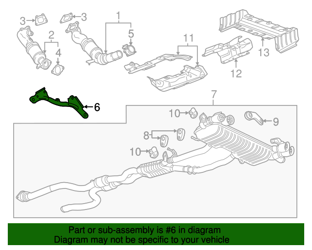 2016-2021 GM Catalytic Converter Brace 23418464 | GMPartsDirect.com