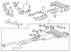 84072838 - Exhaust Muffler Assembly with 3-Way Catalytic Converter ...
