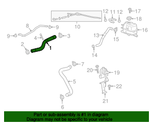 2018-2024 GM Radiator Inlet Hose 84819088 GM | Flow Automotive Center ...