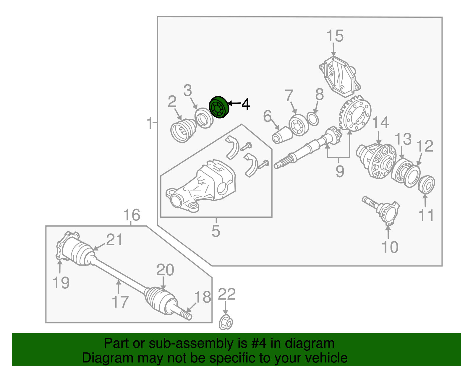 2003-2025 Nissan Bearing 38140-0C00A | Nissan Parts Central