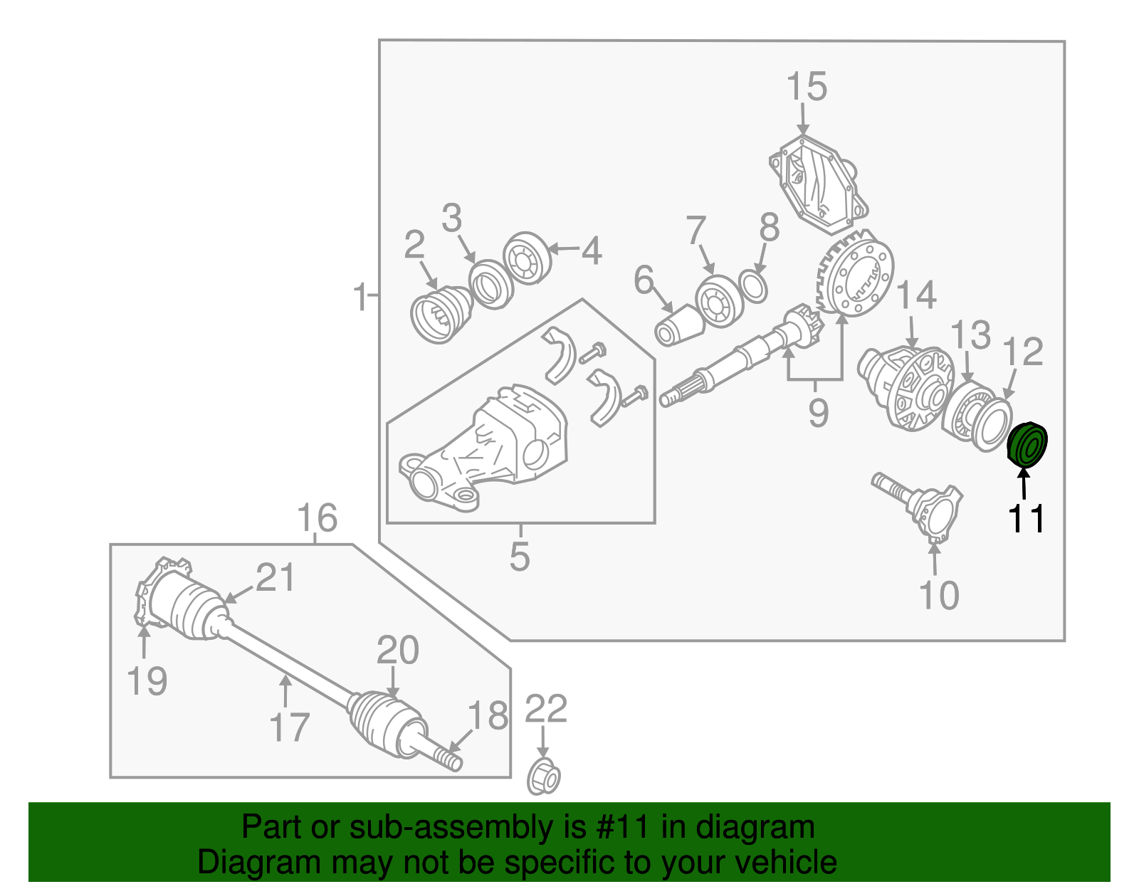 38342-P9010 | Nissan Seal-Oil Differential Side - Genuine OEM ...