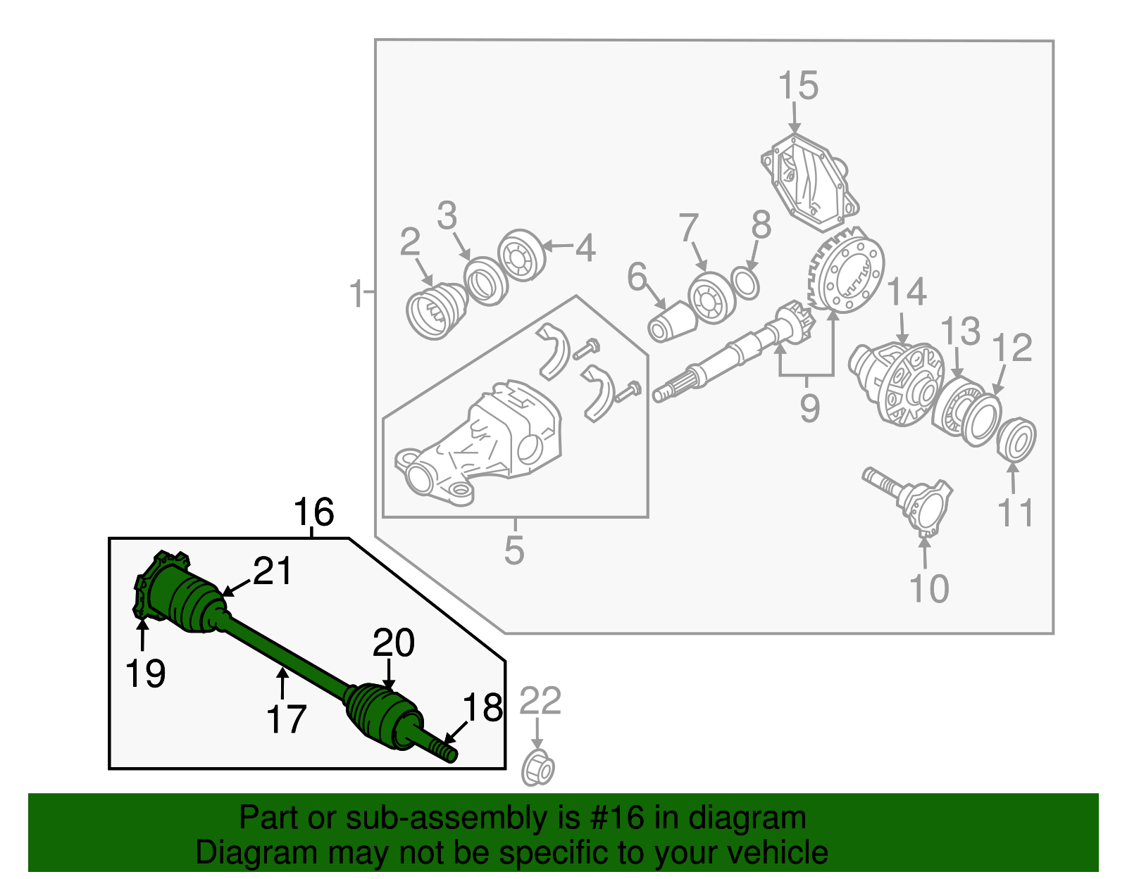 39601-1EB0B - 2009-2025 Nissan - Axle Assembly | Anicra Nissan Parts