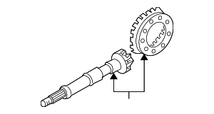 38100-0F36A - Differential Ring And Pinion - 2003-2020 Nissan | World ...