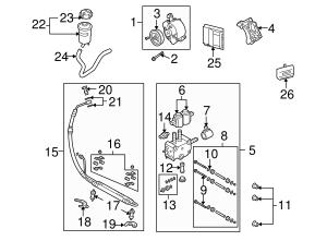 2006-2013 Land Rover Range Rover Sport Pressure Hose Insulator LR038632 ...