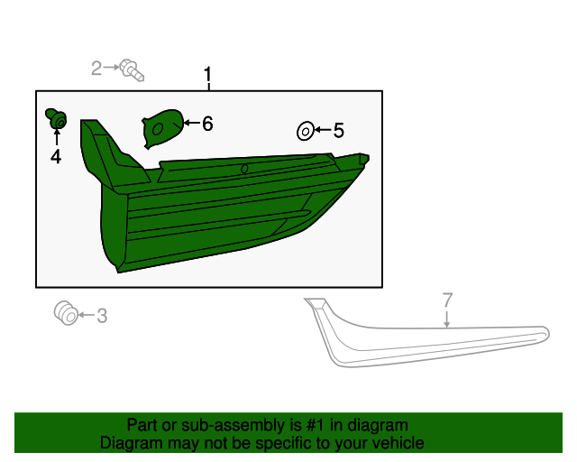 2016-2021 Lexus LX570 Tail Lamp 81581-60410 | OEM Parts Online