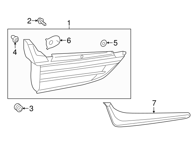 2016-2021 Lexus LX570 Tail Lamp 81581-60410 | OEM Parts Online