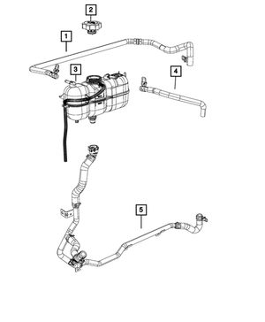 2019-2023 Jeep Cherokee Heater Return Hose And Tube 68403556AB | My ...