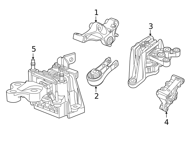 2017-2021 Chrysler Pacifica Engine Torque Strut Mount 68240727AE ...