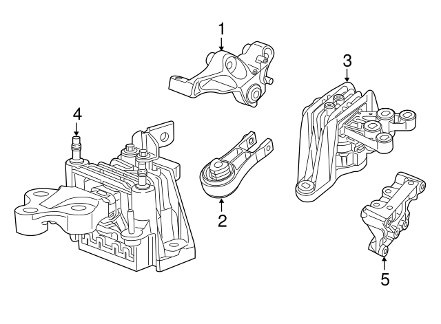 2017-2020 Chrysler Pacifica Automatic Transmission Mount - Driver's ...