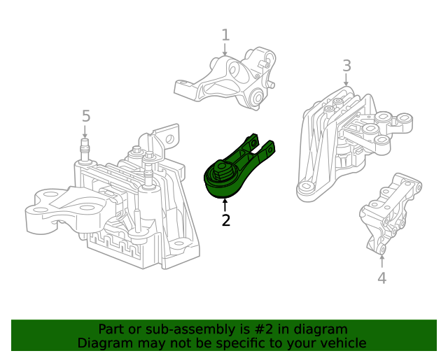 2017-2023 Chrysler Pacifica Isolator 68237968ad | TascaParts.com