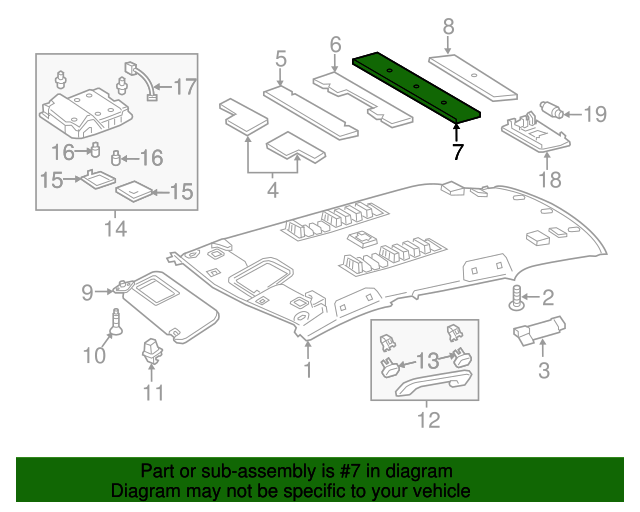 63341-48060 - Headliner Silencer - 2016-2018 Toyota | Discount Parts ...