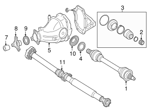 166-410-29-01 - Drive Shaft 2016-2019 Mercedes-Benz | AutoNationParts.com