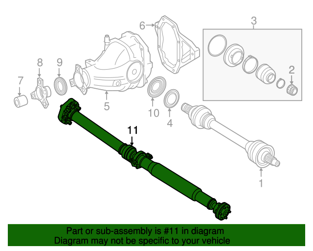 166-410-29-01 - Drive Shaft 2016-2019 Mercedes-Benz | AutoNationParts.com