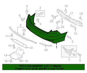 2015-2017 Hyundai Sonata Bumper Cover 86611-C2000 | OEM Parts Online
