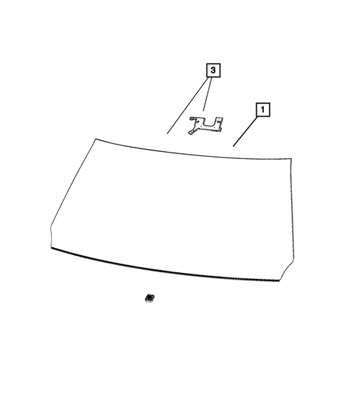 Glass and Interior Rearview Mirror for 2020 Ram 1500 | Mopar Factory Parts