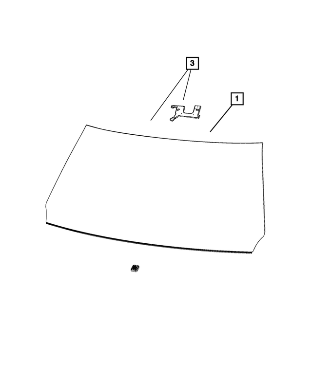 2019-2020 Ram 1500 Windshield 68401938AD | Mopar eStore