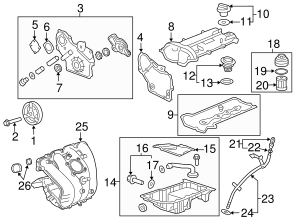 2010-2017 GM Engine Cylinder Head Gasket Kit with Gaskets, Seals, and ...