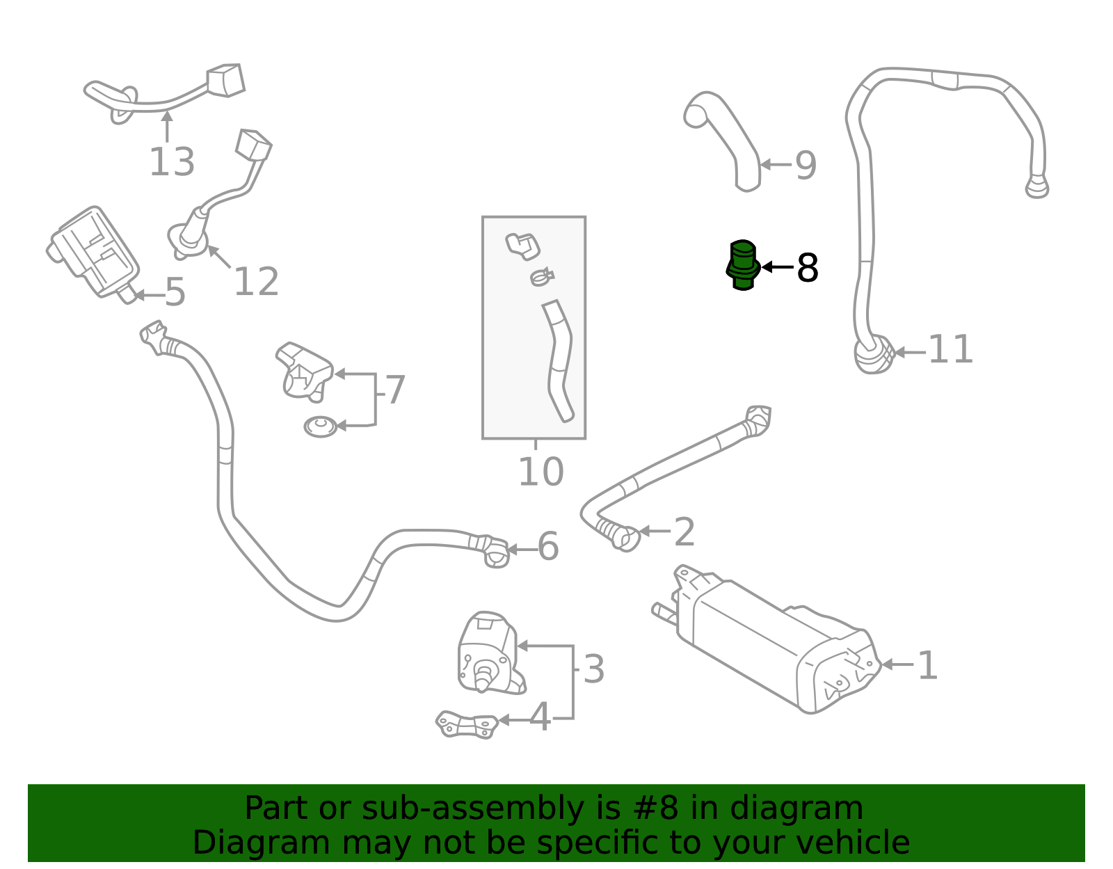 Subaru 11810AA210 PCV Valve | Genuine OEM Replacement for Ascent ...