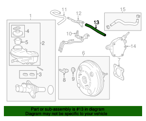 2014-2019 Toyota Corolla Vacuum Hose 44773-02050 | Toyota Parts Center