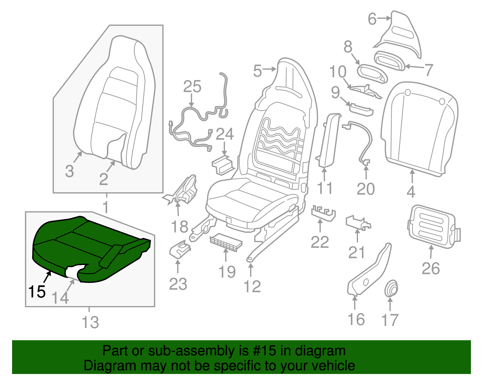 2017-2019 Infiniti QX30 Cushion Cover 87370-5DD0A | Infiniti of Orland Park