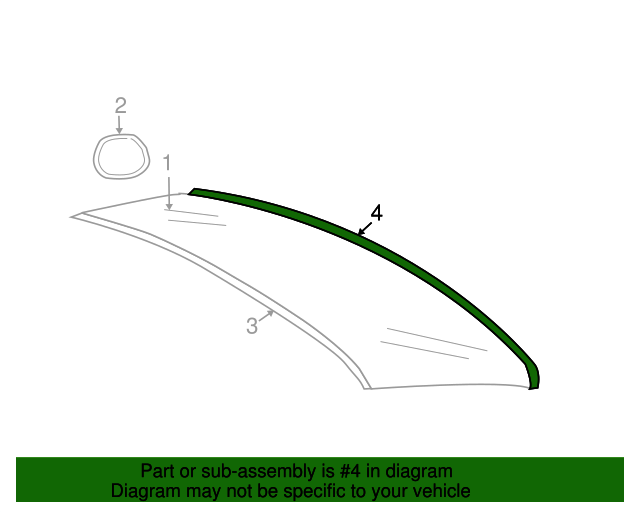 51717033257 - 2002-2008 BMW Lower Molding (51-71-7-033-257) | BMW of ...