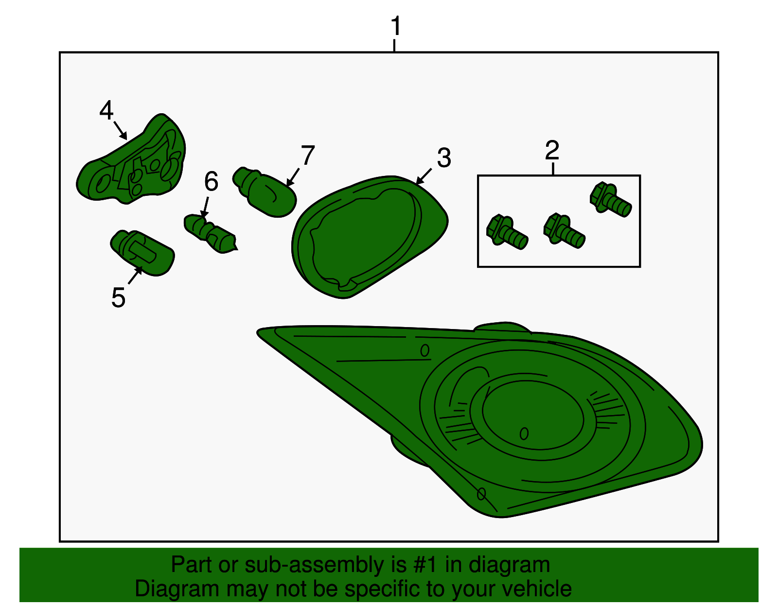 2011-2012 Volkswagen CC Tail Lamp Assembly 3C8-945-307-A | OEM VW Parts ...