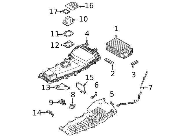 Genuine OEM Battery Hold Down Frame Part# LR115507 Fits 2020 Land Rover ...