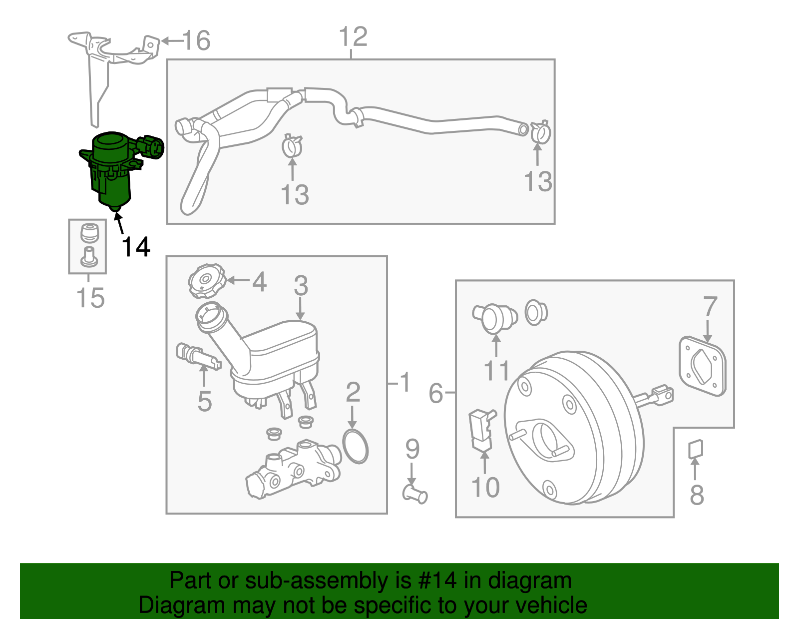 22819443 - High-Quality Power Brake Booster Auxiliary Pump Assembly for ...