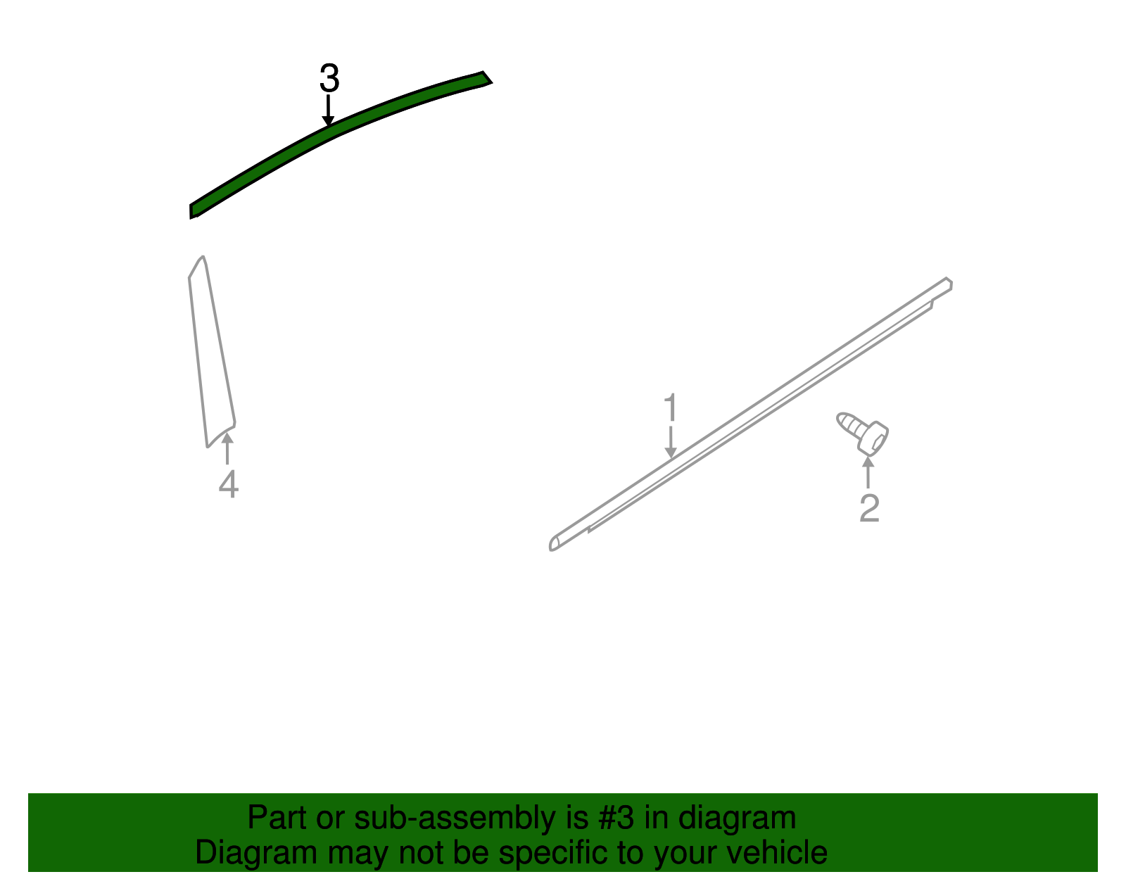 2011-2016 Kia Optima Frame Molding 83850-2T000 | OEM Parts Online