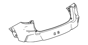2021-2024 Chevrolet Trailblazer Rear Upper Bumper Cover 42693003 GM ...