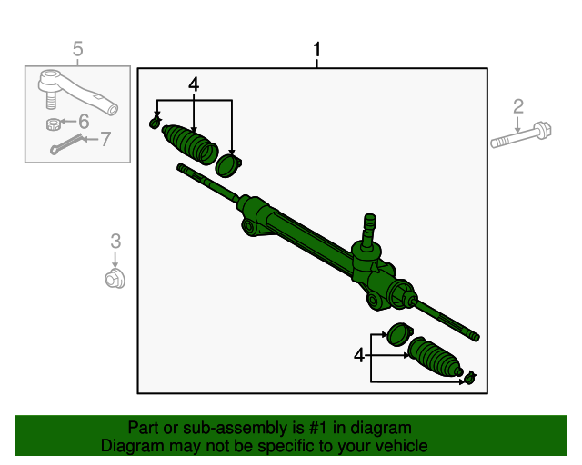 2013-2018 Lexus Steering Gear 45510-33050 | OEM Parts Online
