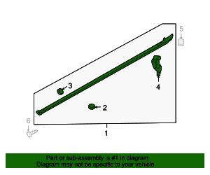 2006-2008 Kia Optima Rocker Molding 87752-2G000 | OEM Parts Online