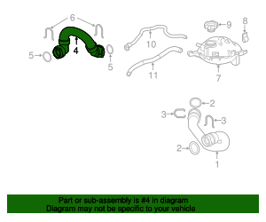13479835 GM Radiator Inlet Hose Assembly | GM Parts Store
