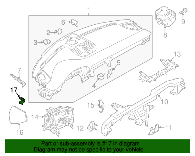 1997-2024 Porsche Quarter Trim Panel Retainer Clip 999-507-533-02 ...